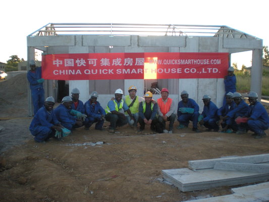 Lightweight Durable Concrete Prefabricated House For Permanent Living