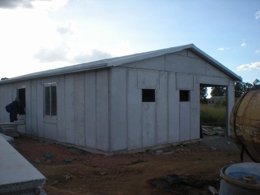 Environment Friendly Concrete Prefabricated House Waterproof With Heat Insulation