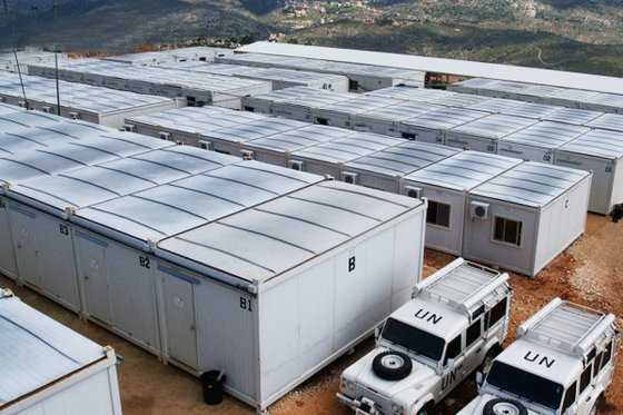 Portable Prefabricated Folding Container House White With 15mm Plywood Floor