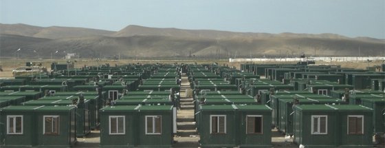 Portable Contemporary Modular Homes EPS / Rockwool / PU Sandwich Panel