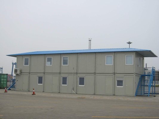 Folding Steel Mobile Prefab Modular Homes Fireproof For Warehouse