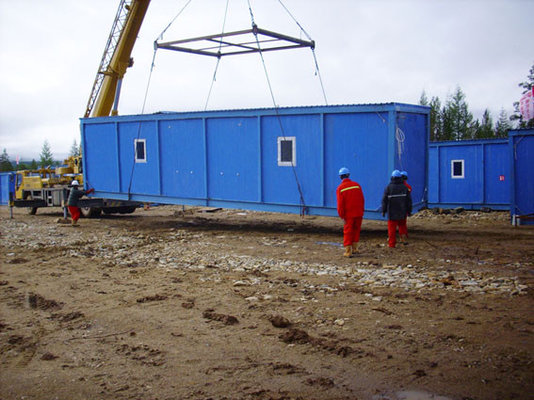Folding Steel Mobile Prefab Modular Homes Fireproof For Warehouse