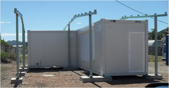 Comfortable Rustproof Modular Mobile Homes Durable Steel Security Door