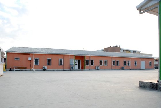 Lightweight Prefab Steel Buildings EPS Sandwich Panels For Labor Worker House