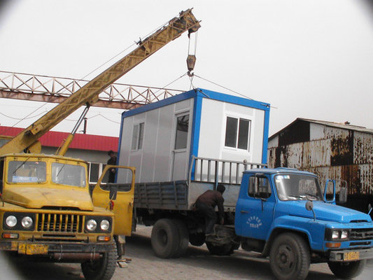 Movable Folding Container House , Panelized Sandwich Panel Mobile Container