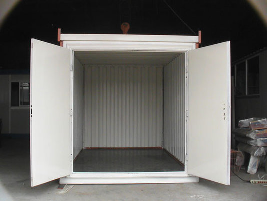 Portable Flat Packed Steel Carport Garage , Sandwich Panel Container Storage Garage