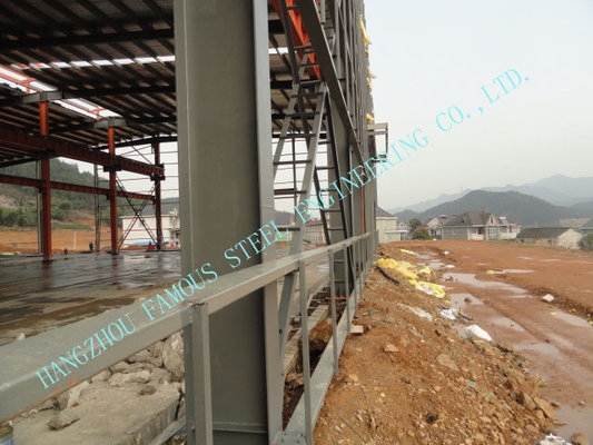ASTM ASD Prefabricated Steel Buildings , Pre Engineered 85' X 100' Power Station Project Workshops