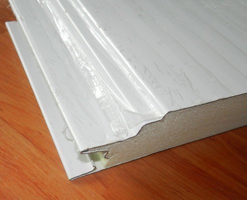 Anti-fire Wall Polyurethane / PU Sandwich Panel for cold room thickness 50 - 75mm