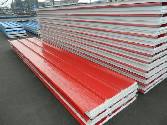 House PU Color Steel EPS Sandwich Wall Panels for Interior Exterior