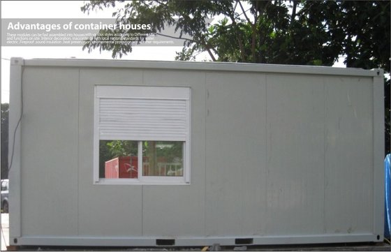 Galvanized steel 20ft shipping container housing , flat pack container house for bathroom