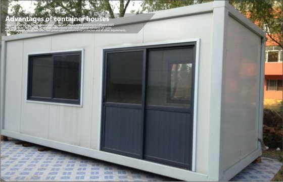 Japanese Type Modified Container House / Mobile Modular Homes with Steel Plate Blending Wall
