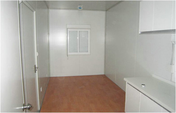 Grey Modular 20ft Small Container House with Glass Door and Plastic Steel Window