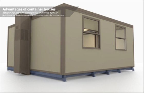 Residential Collapsible Container House , Smart Prefab Container Homes for Hotel or Kiosk