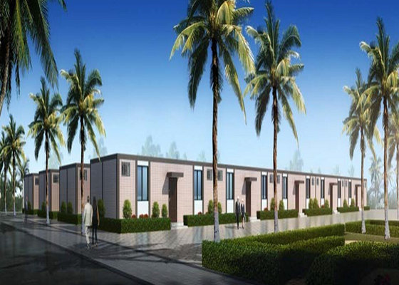 Corrosion Resistance ALC Panel Light Steel Structure House Buildings With Bedroom