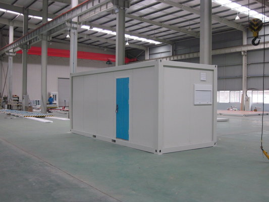 Safe 75mm PU Sandwich Panel Prefabricated container house For Public Toilet