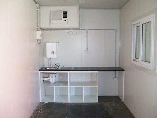 Steel 20ft Prefabricated Container House Movable Homes For Kitchen