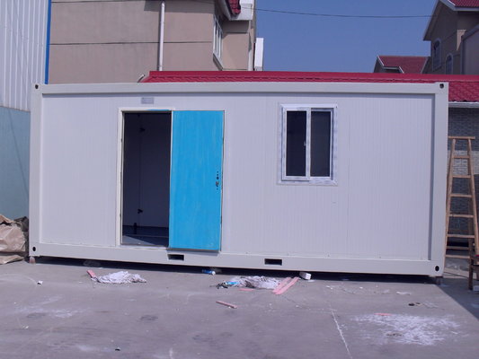 Custom Plastic Steel Window Prefabricated Container House 20ft For Bathroom
