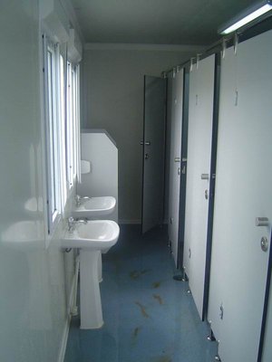 Custom Plastic Steel Window Prefabricated Container House 20ft For Bathroom