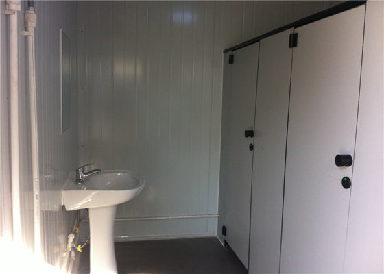Portable Mobile Ablution Container , 20ft Flatpack Steel Prefab House