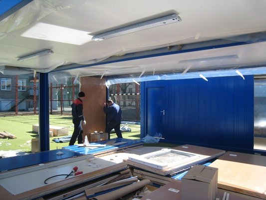 Assemble Prefab Container House , Modular Lifting Flat Pack Container
