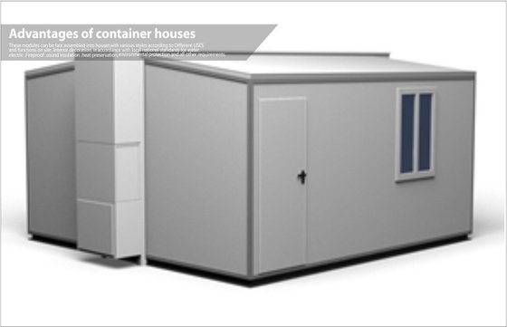 Australia Type Eco Friendly Modular Homes / Prefab Container House for Staff Accommodation