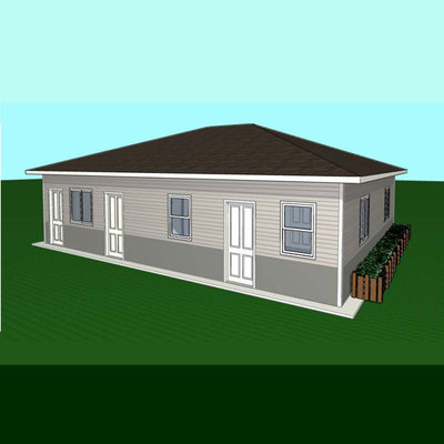 Water Proof Light Steel 3 Bedroom Modular Homes , Portable Modular House