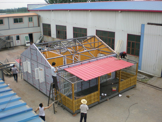 Custom Luxury Light Steel Structure House For Labor / Workers Dormitory