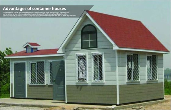 Luxury Prefabricated Light Steel Structure Villa / Modern Modular Homes for Living