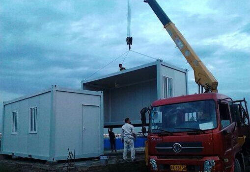 Easy Installed Prefabricated Steel Buildings Movable Office Container House 20ft / 40ft