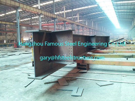 Customized Industrial Prefabricated Steel Buildings W Shape Steel Rafters
