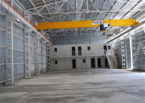 Prefabricated Steel Structure Building Galvanized Solid Green