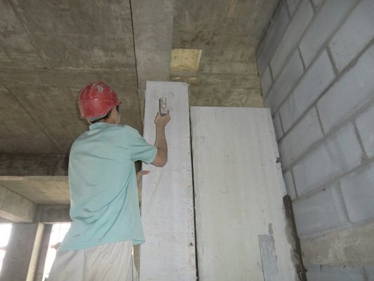 Prefabricated Interior Wall Panel With Steel Structure ISO9001 / ISO14001