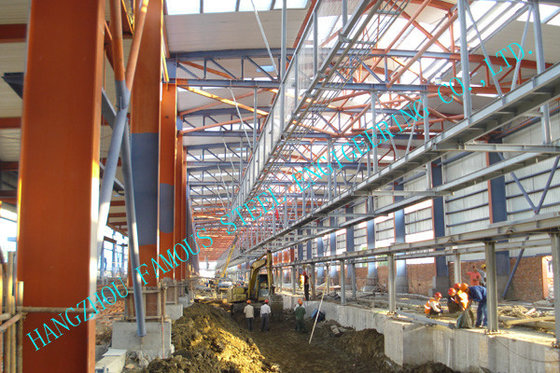 H Column Metal Frame Type Prefabricated Steel Building For Industrial Use