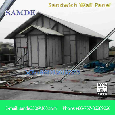 Sound absorption wall sandwich panel prefabricated steel building 2440*610mm