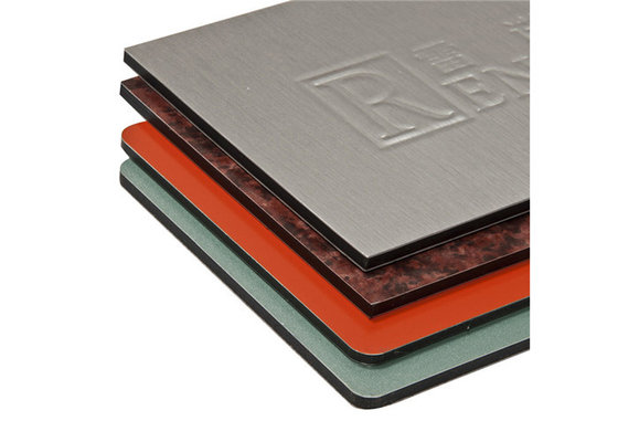 4mm Custom Made Aluminium Composite Cladding Panels For Metro / Hotel / Airport