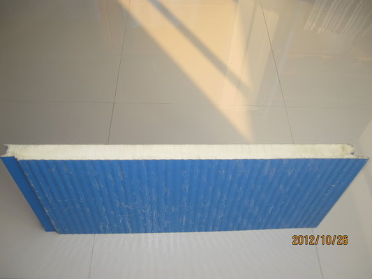 Lightweight  Insulated Metal Wall Panels / Corrugated Steel Roofing