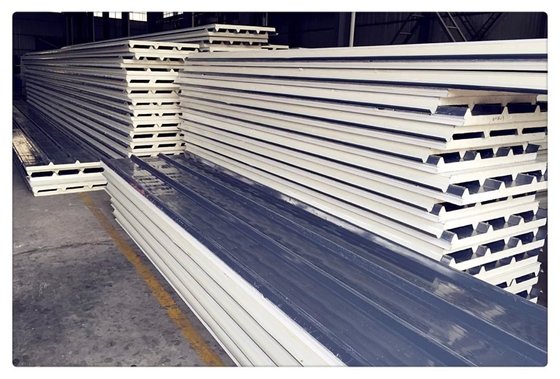 Waterproof  Polyurethane Roof Sandwich Panel Color Steel Sheet