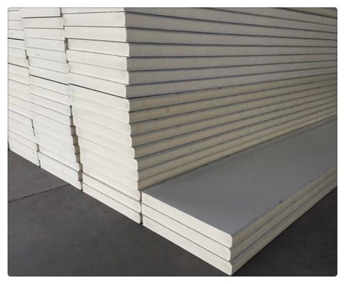 Fireproof Color Coated Steel PU Sandwich Panel / Insulation Wall Panels