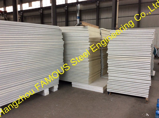 Construction PU Insulated Sandwich Panels Polyurethane Foam Steel