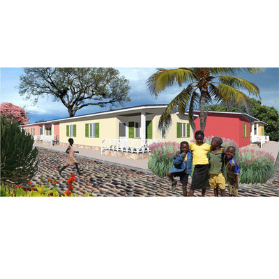 Wind - Proof Ablution Stable Flat Prefab Granny Unit Bedrooms Prefabricated Villa