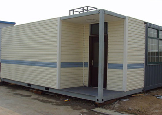 Modified 20FT Container House , Flat Pack Modular Homes Steel Structure And Sandwich Panel