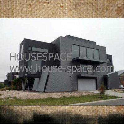 Steel Galvanized Prefab Container House / Luxury Container Home with Sandwich Panels