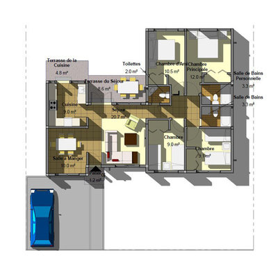 Green Prefab Granny Unit Modular Home Cabin House Accommodation Carport Hotel ISO