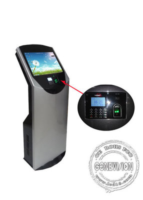 Interactive kiosks touch screen 17 inch for info query with card sensor