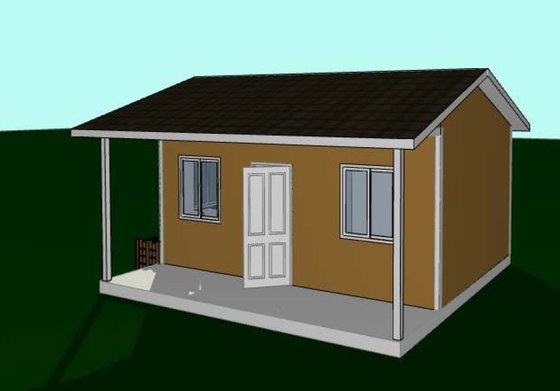 Energy Saving Water Proof Prefab Light Steel Frame Houses Kiosk Booth