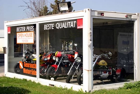 Portable Durable Container Kiosk , Galvanized Steel News Stand