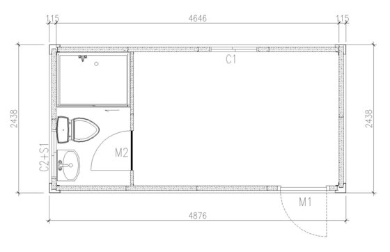 Storage Container Mobile Modular Homes South Africa for Social Housing Projects
