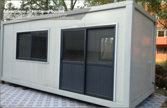 Japanese Type Modified Container House / Mobile Modular Homes with Steel Plate Blending Wall