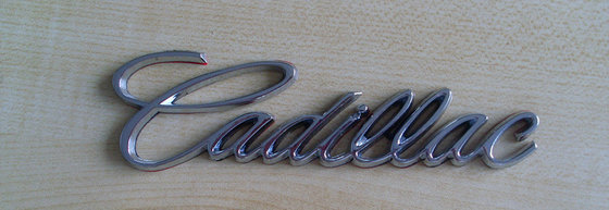 Fancy Metal Car Letter Emblems Auto Body Sticker For Cadillac