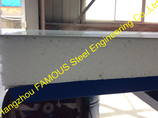 Building EPS Insulated Sandwich Panels Fireproof With Light Weight
